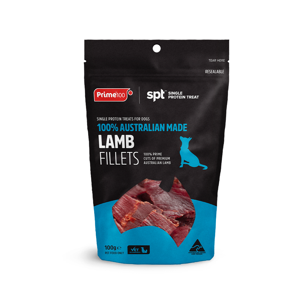 Prime100 SPT Lamb Fillets Dog Treats | Pet Food Leaders