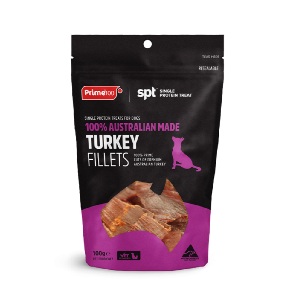 Prime100 SPT Turkey Fillets Dog Treats | Pet Food Leaders